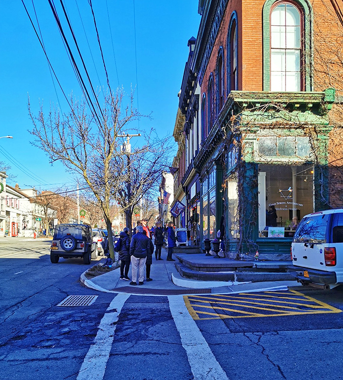 Snow-dusted Cold Spring looks like a classic American Christmas card come to life in winter.