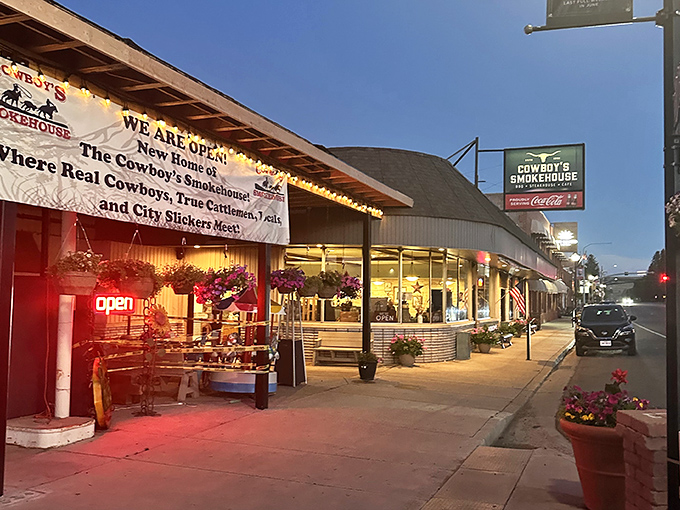 Red carpet treatment awaits behind these humble doors where beef becomes pure poetry.
