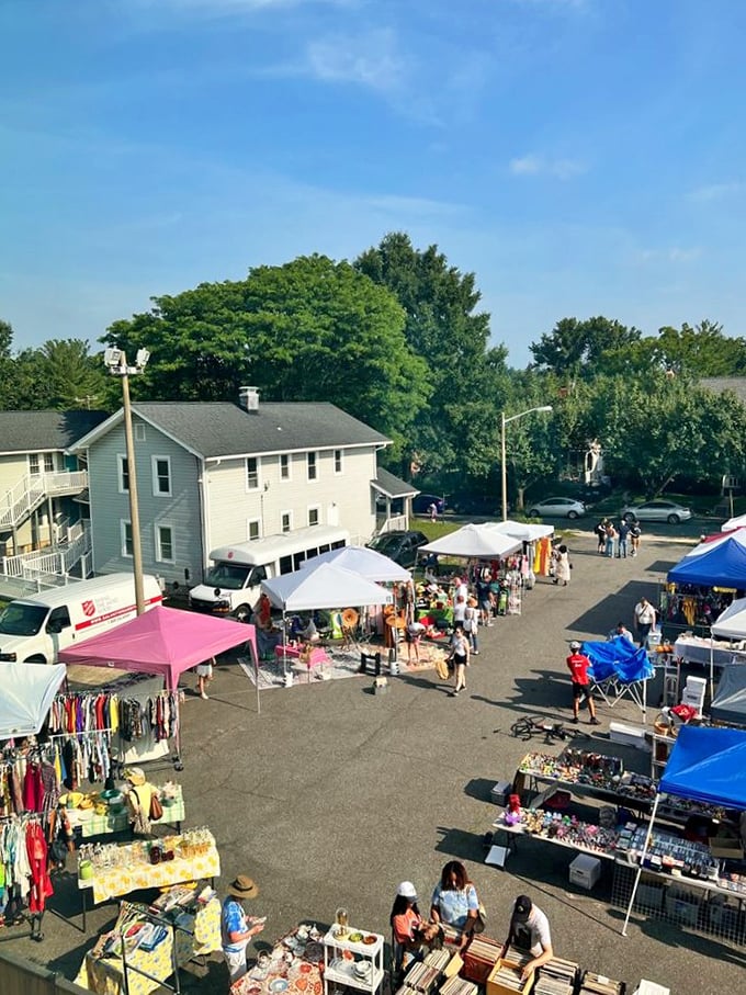 Under the tent, fashion history unfolds. Del Ray's vintage market proves good style never really goes out of style.