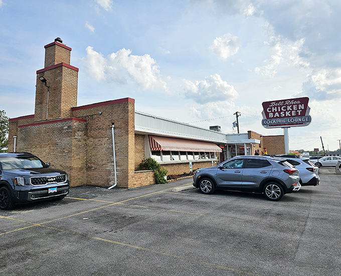 Brick and mortar comfort where families gather for chicken dinners that taste like Sunday celebrations.