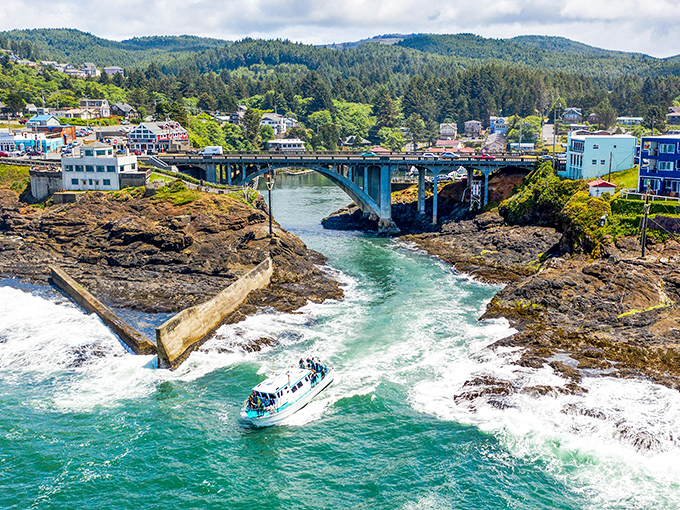 Those spouting horns shoot ocean spray skyward like nature's own fireworks show during every big wave.