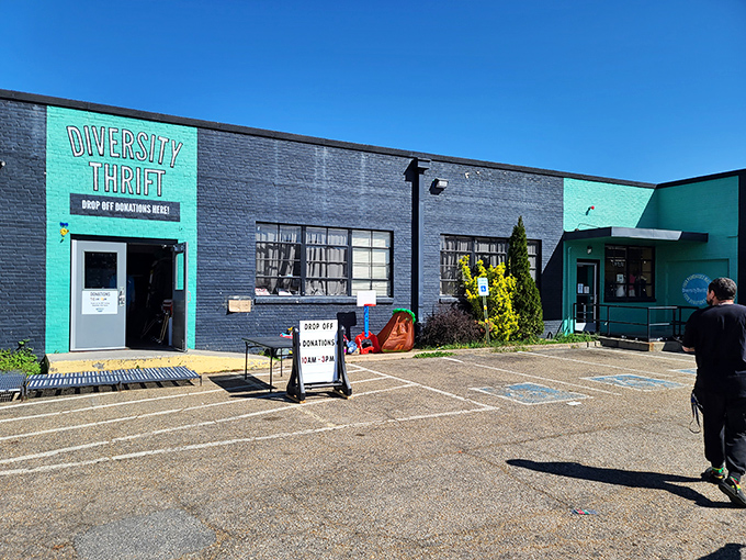 Sometimes the most colorful exteriors hide the most amazing treasures - this place delivers on both fronts.