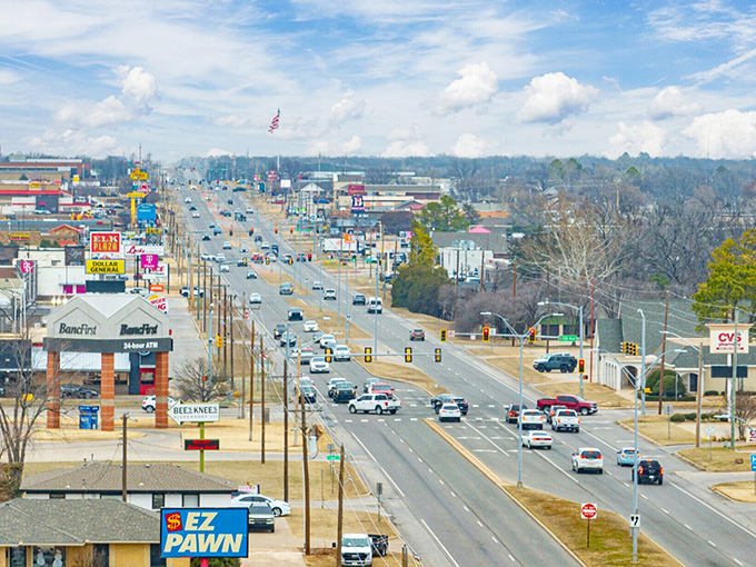 Wide boulevards and endless sky remind you why Oklahoma sunsets are legendary.