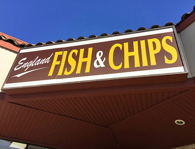 The sign says it all&mdash;no gimmicks, just golden-battered perfection. Sometimes the best things come in the most straightforward packages.