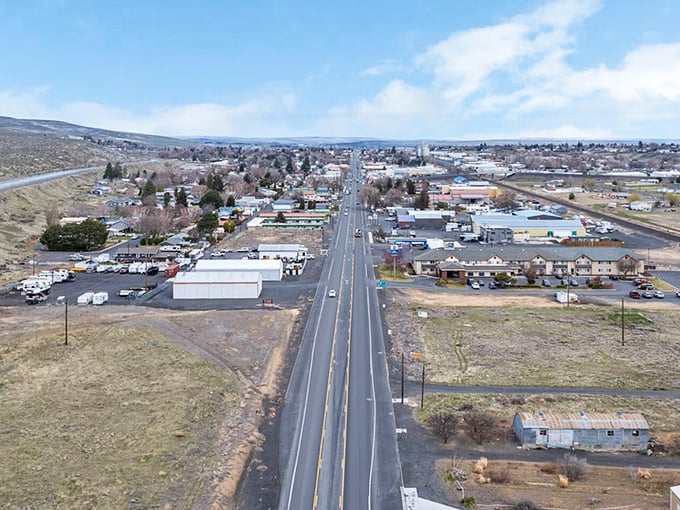 That beautiful sky view of this town where time moves at retirement pace perfectly.