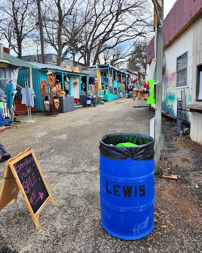 Outdoor stalls stretch across acres where antique dealers display their most prized possessions.