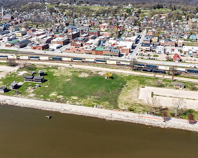 The mighty Mississippi cradles Fort Madison's downtown, offering river views that would cost millions elsewhere.