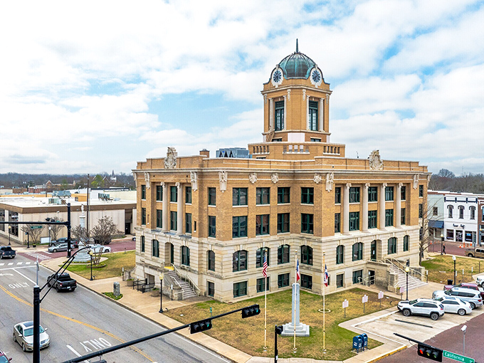 The Cooke County Courthouse stands proudly at the heart of Gainesville, a timeless symbol of Texas heritage and small-town pride.