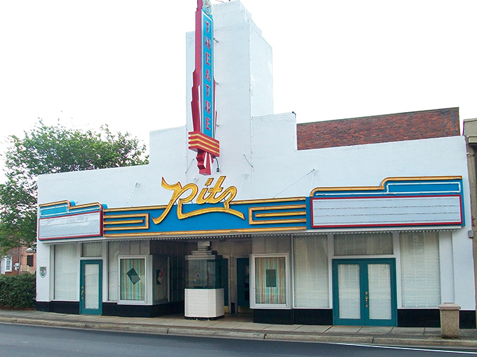 The historic Ritz Theatre in Greenville invites visitors to enjoy timeless charm, classic films, and a warm slice of Southern nostalgia.