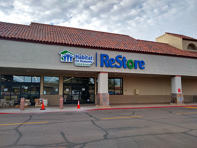ReStore's Spanish-style building houses everything from doorknobs to dining sets at incredible prices.