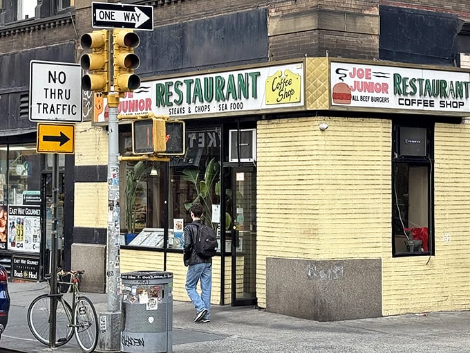 The classic signage and corner spot make this the neighborhood's most dependable comfort destination.