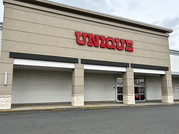 Don't let the plain exterior fool you&mdash;inside this MyUnique location is a universe of affordable fashion and home goods.