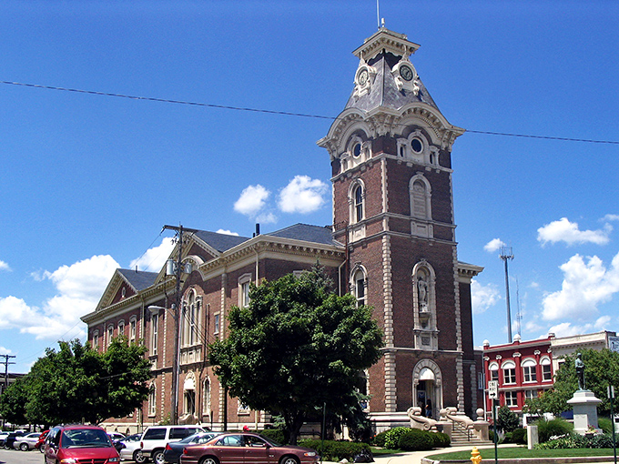 The courthouse clock tower in New Castle keeps time for generations, in a community where your retirement dollars tick along nicely.