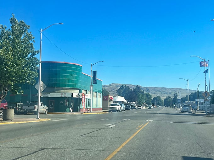 That minty-green art deco facade in Omak whispers tales of Saturday matinees and first kisses&mdash;when popcorn cost a nickel and smartphones were science fiction.