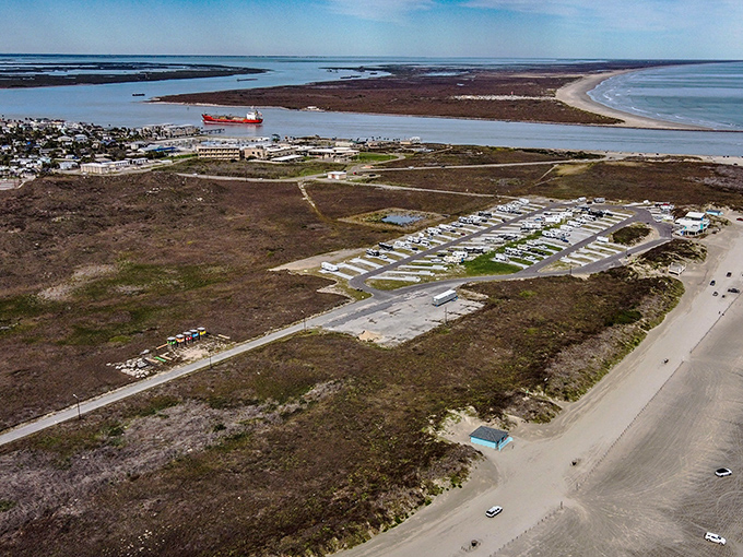 This Gulf Coast paradise lets you drive right onto the sand, making every day feel like vacation.