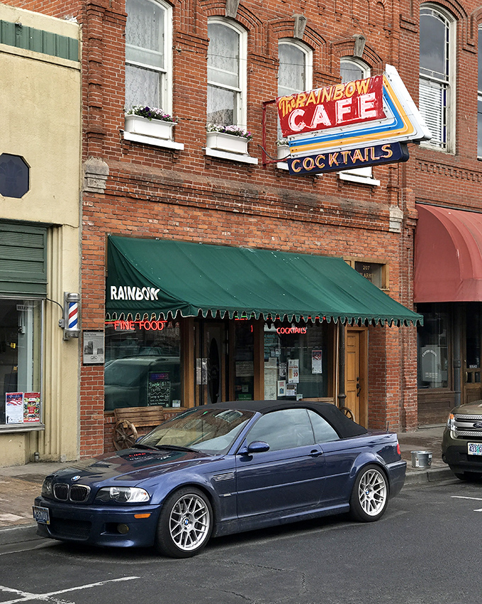 That neon sign has guided hungry travelers through Pendleton for decades. The Rainbow Cafe: where history meets hunger.