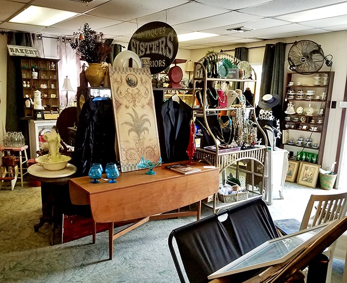Inside this treasure trove, antique furniture and collectibles wait patiently for their next adventure.