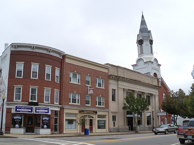 These wide sidewalks and welcoming storefronts make every shopping trip feel like a pleasant neighborhood adventure.