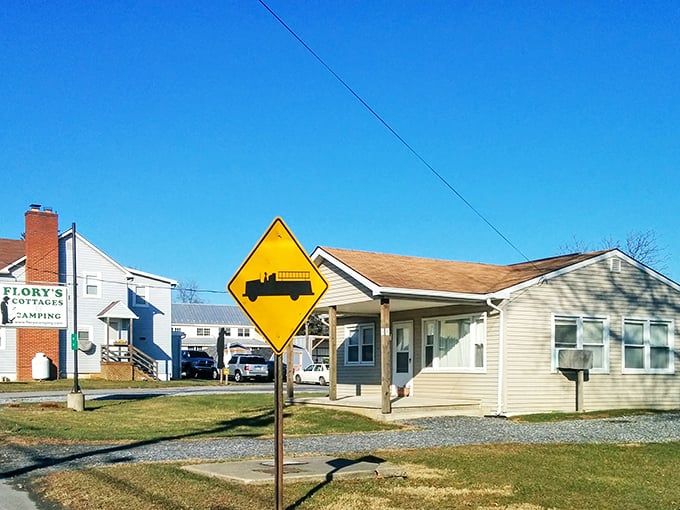 That yellow "Buggy Crossing" sign isn't decoration &ndash; it's a reminder you're in a place where time moves differently.