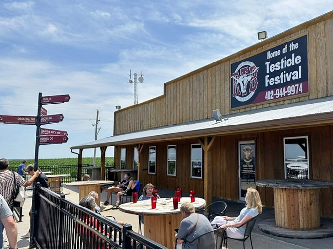 Outdoor patio dining with scenic views makes every steak dinner feel special.