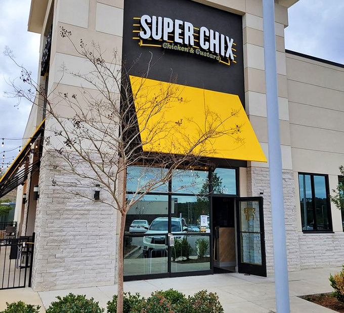 The modern exterior might look corporate, but the chicken inside is anything but &ndash; hand-breaded perfection awaits.