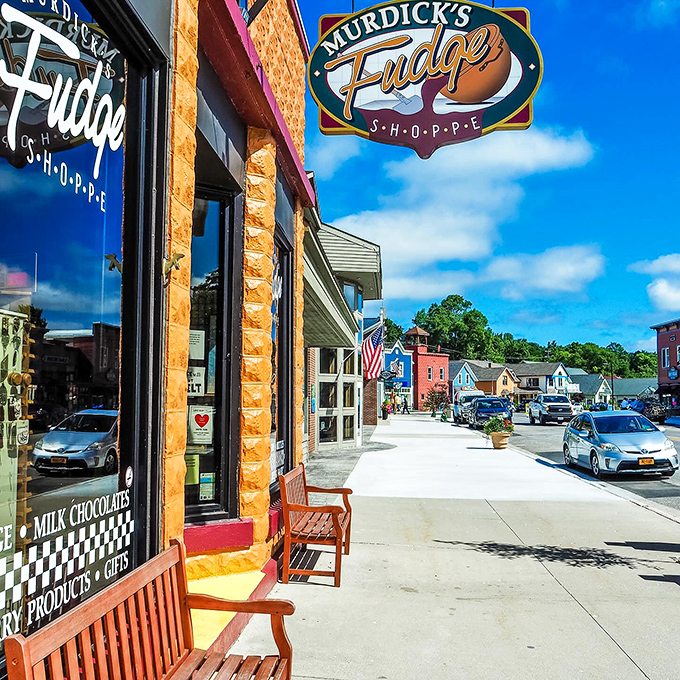 Sweet temptation! Murdick's Fudge Shop in Suttons Bay continues the time-honored tradition of Michigan's favorite vacation treat.