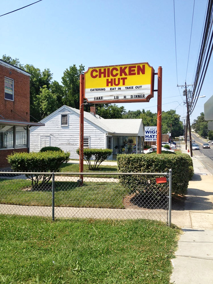 That classic yellow and red sign has been directing hungry folks to chicken paradise for generations.