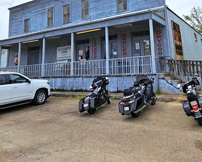 This weathered blue building with its welcoming porch isn't just a restaurant &ndash; it's a time machine to tastier days.