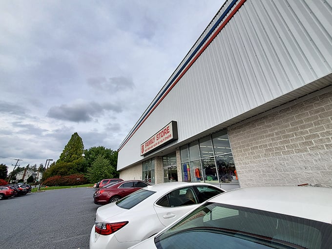 That familiar red shield means quality thrift finds with a mission - helping communities one purchase.