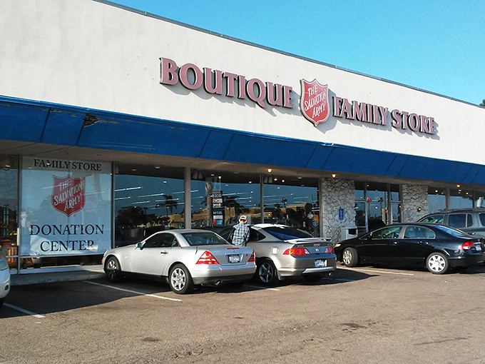 This San Diego location's spacious exterior hints at the warehouse-sized bargains and furniture finds waiting inside those doors.