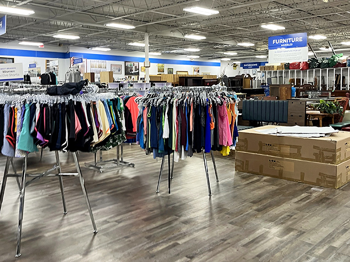 ThriftSmart's spacious layout makes treasure hunting feel less like work and more like a well-organized adventure.