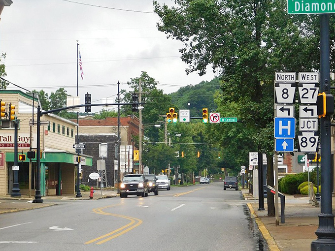 Wide streets and classic storefronts create an inviting atmosphere for daily adventures.