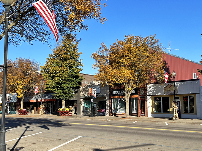 Modest homes line the waterfront, where retirement dreams come true without requiring a Wall Street portfolio.