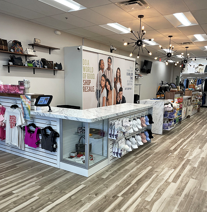 Stylish displays and thoughtful organization make Uptown Cheapskate feel more boutique than bargain bin.