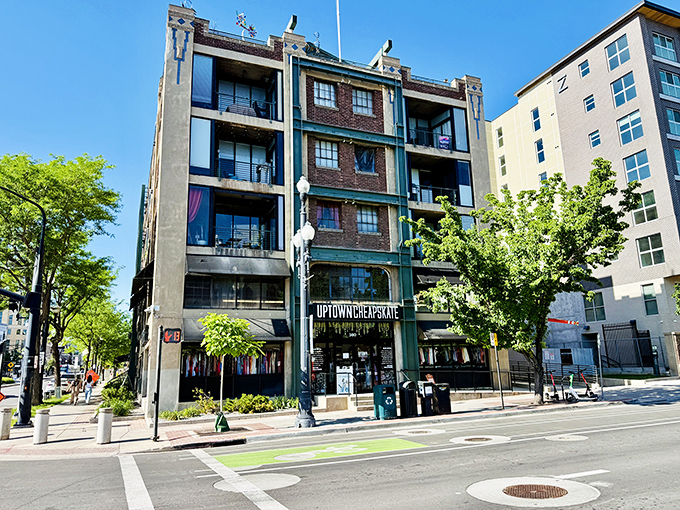 Urban sophistication meets thrift store magic in this perfectly positioned Salt Lake treasure.