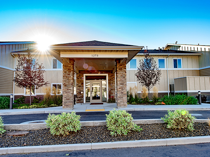 Stone and siding blend beautifully, creating curb appeal that makes coming home feel special.