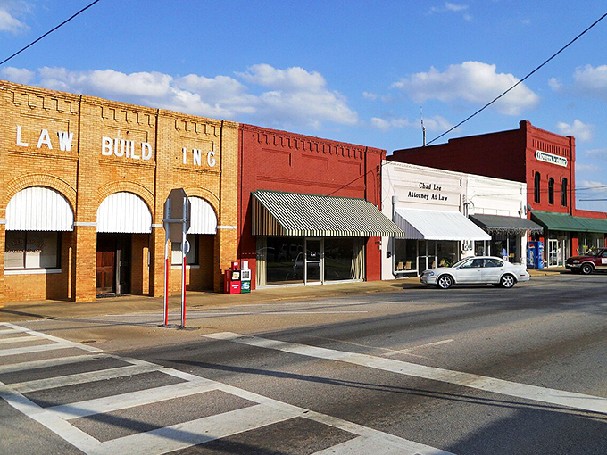 Downtown Wedowee stands proudly in brick and mortar&mdash;a reminder that some of life's best chapters happen in small towns with big character.