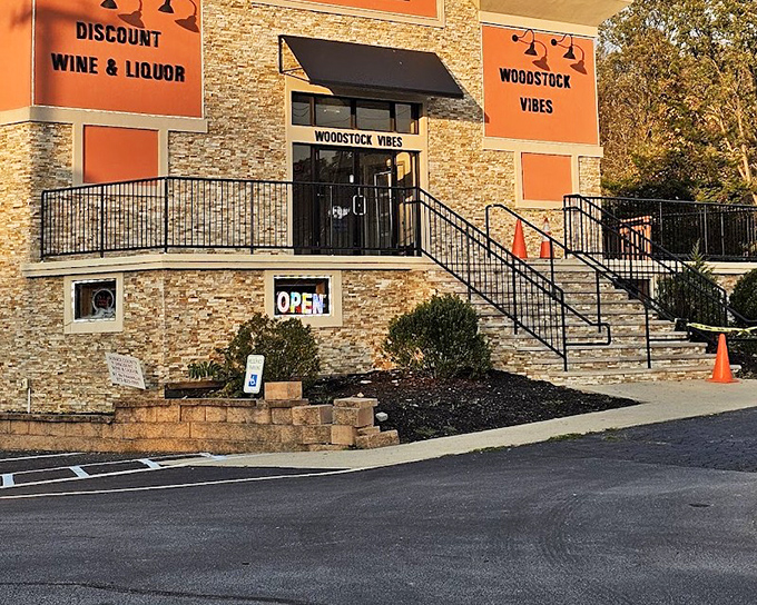 The stone facade hints at timeless finds within, where every decade's fashion waits patiently.