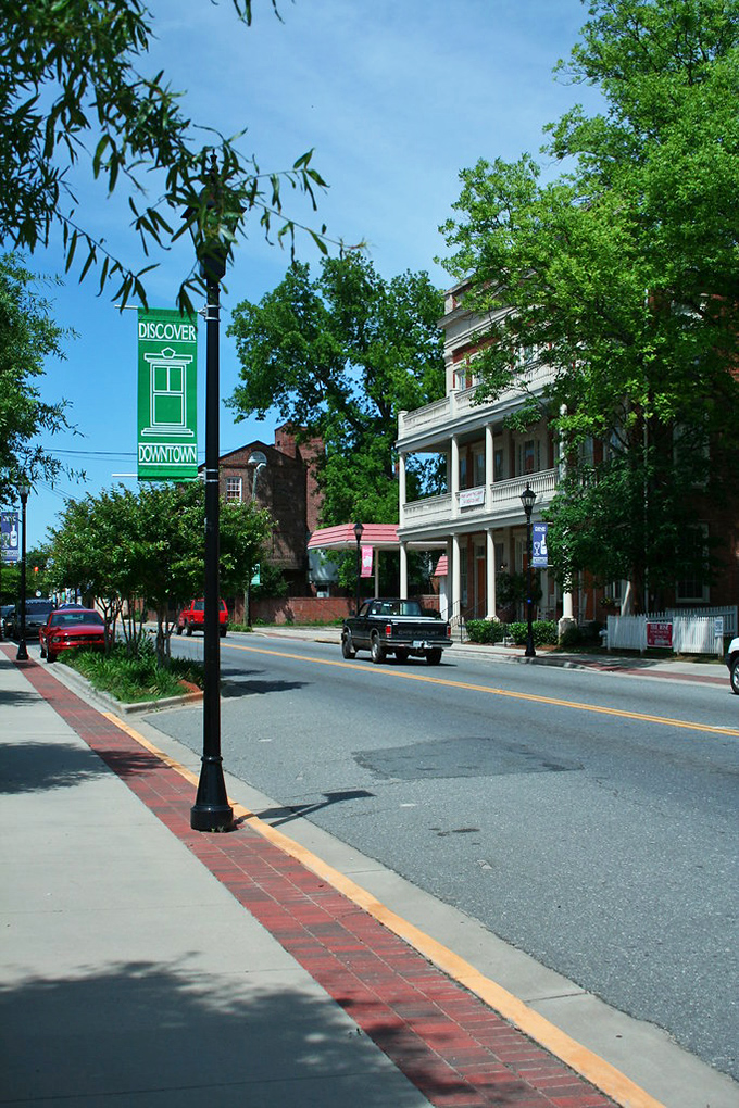 Historic buildings house modern conveniences, proving that progress and preservation make wonderful partners together.