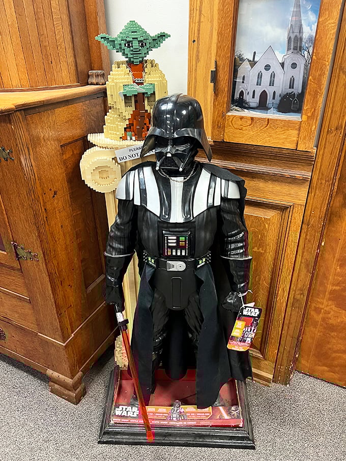 The Force is strong with this collection! Even Darth Vader seems to be saying, "Join me, and together we'll decorate your man cave."
