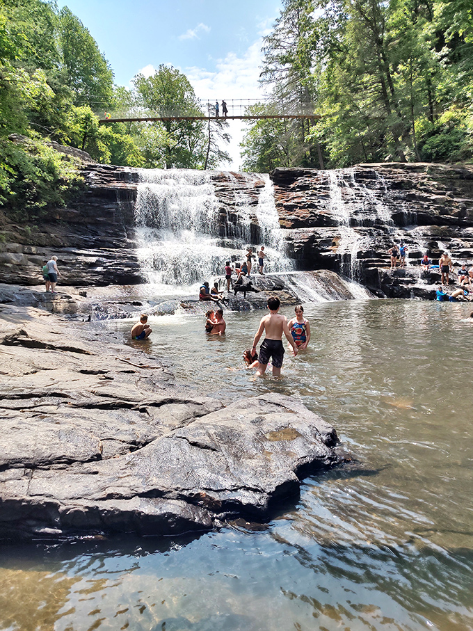 Tennessee's natural water park doesn't need fancy slides &ndash; just perfectly tiered limestone ledges where generations have cooled off on scorching summer days.