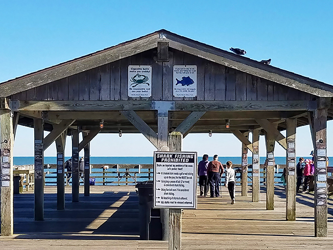 The welcome pavilion stands ready to share fishing wisdom and the occasional "you should've seen the one that got away" story.