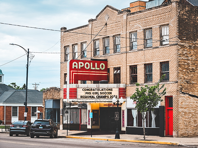 The Apollo Theater's vintage marquee still lights up downtown Princeton, a nostalgic beacon from an era when movie night was an event, not just another streaming option.