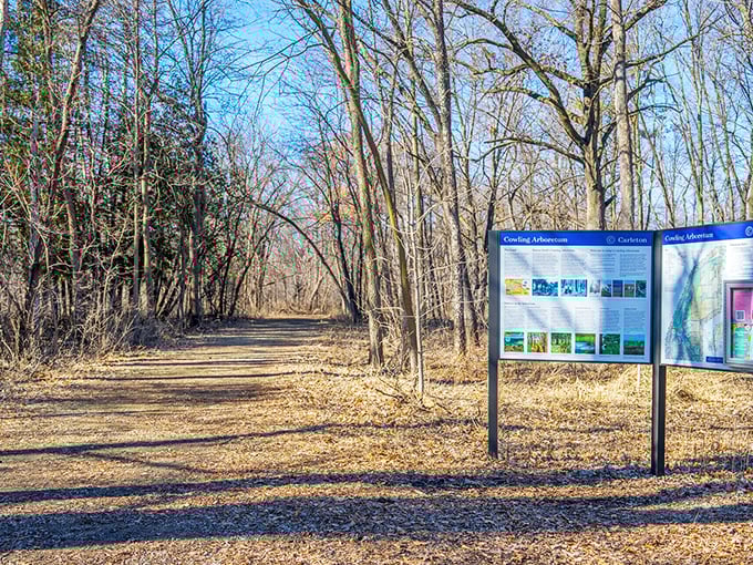 The Cowling Arboretum trails invite wanderers to lose themselves in Minnesota's natural splendor&mdash;no GPS required for this kind of soul-finding expedition.