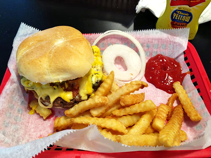 The classic American cheeseburger&mdash;where beef meets cheese in a relationship so perfect it makes Hollywood romances look complicated by comparison.