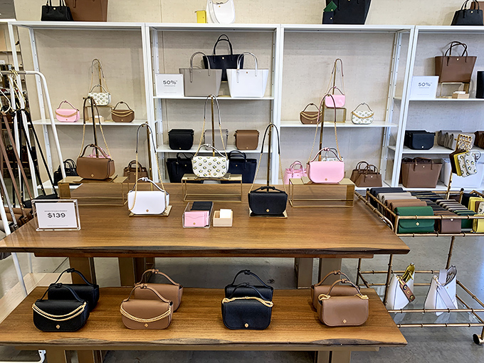 Designer handbags at outlet prices prove that luxury accessories don't always require luxury budgets.