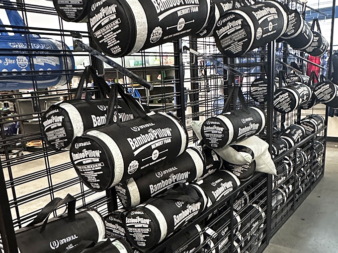 Bamboo memory foam pillows, still in packaging! Like finding an untouched buffet at a wedding reception – grab them before the in-laws arrive.