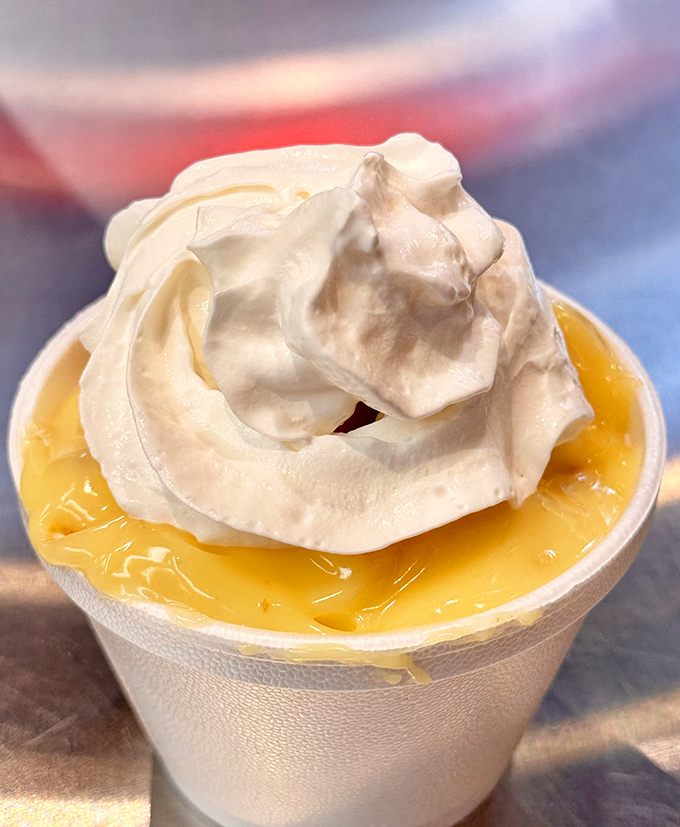 Banana pudding crowned with a cloud of meringue&mdash;the kind of dessert that makes you consider skipping the main course next time.