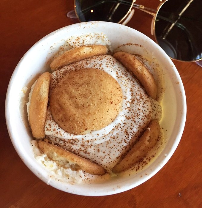 Banana pudding that transports you straight to a Southern grandmother's kitchen. Vanilla wafers softened to that perfect sweet surrender&mdash;nostalgia in a cup.