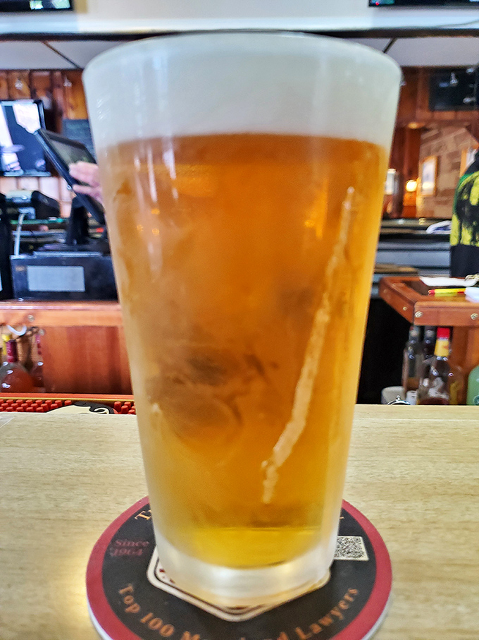 A cold beer at Schultz's isn't just a beverage&mdash;it's the perfect diplomatic liaison between your taste buds and that spicy Old Bay seasoning.